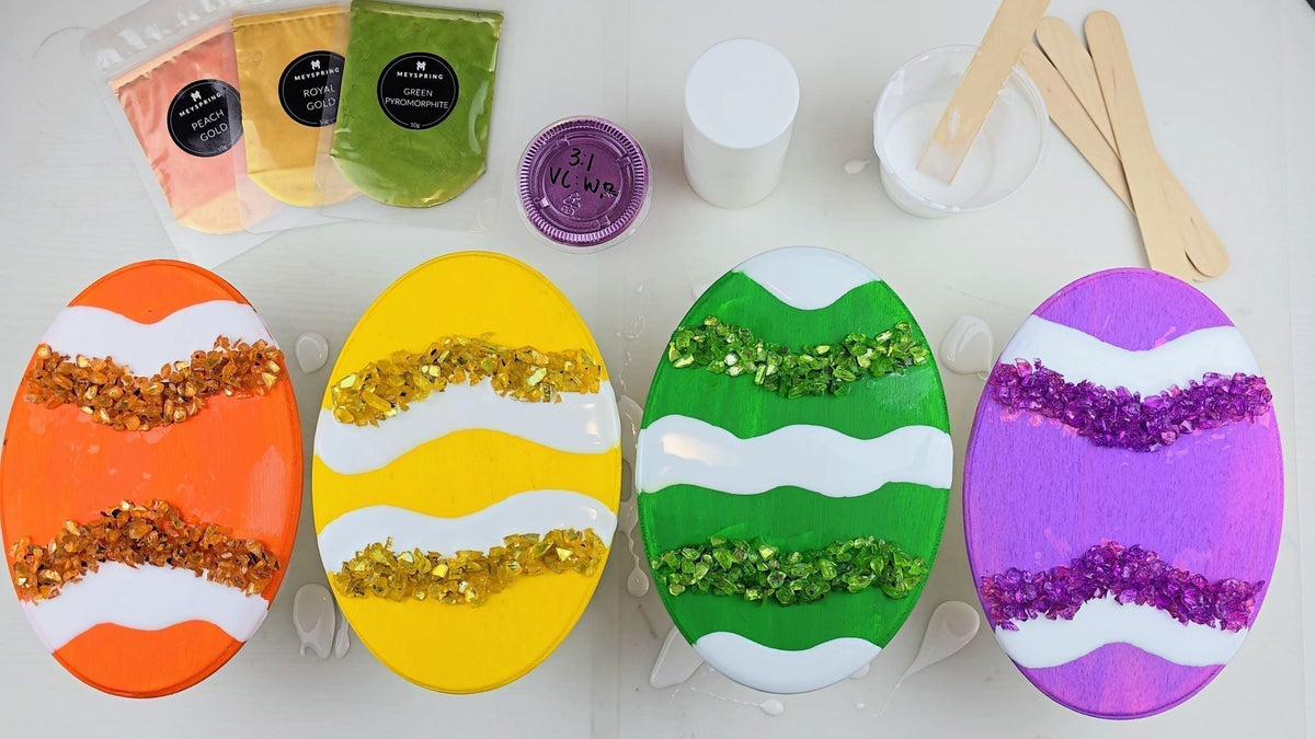 How to Make Easter Eggs in Resin Geode-Style – MEYSPRING