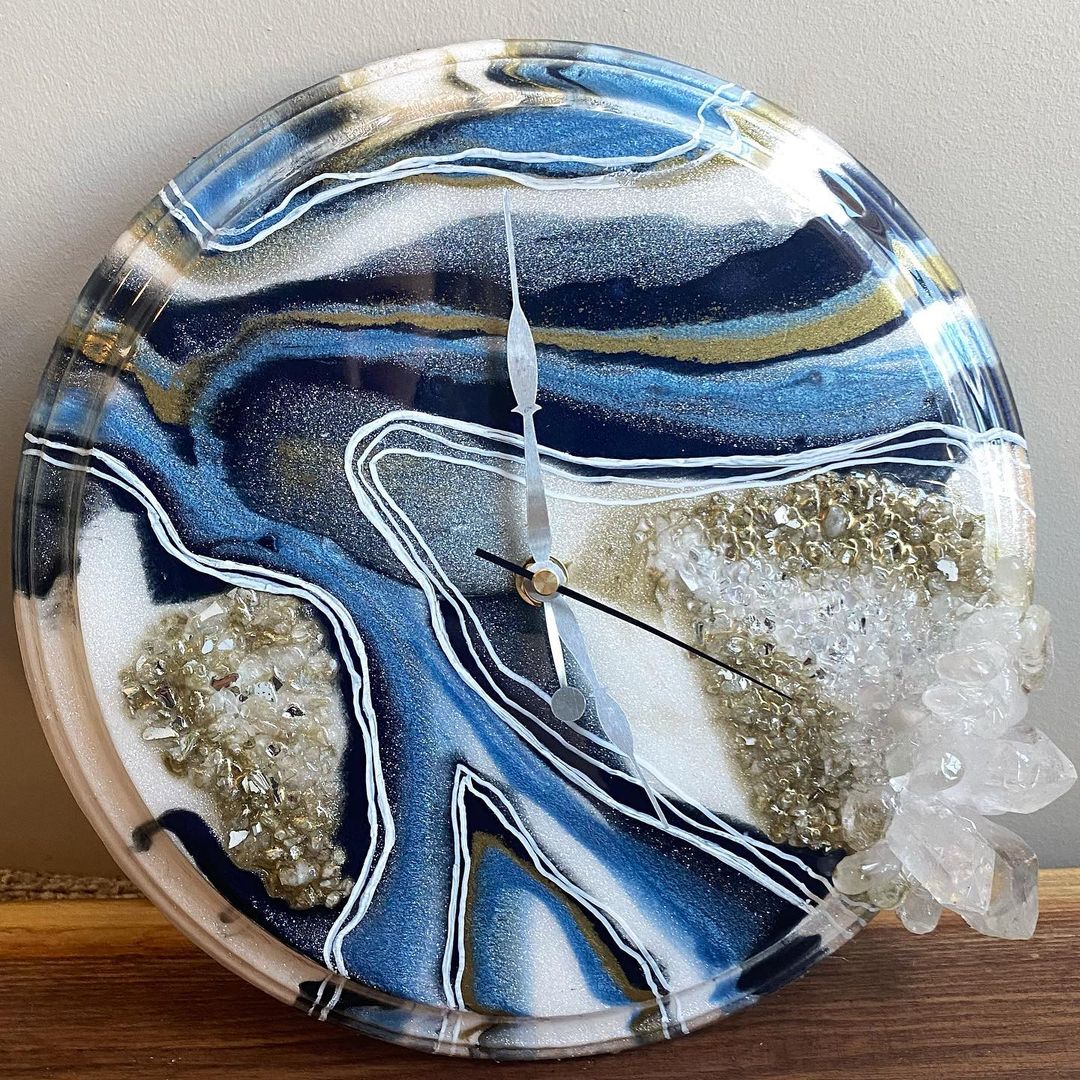 How to Make a Resin Geode Clock with MEYSPRING Pigments