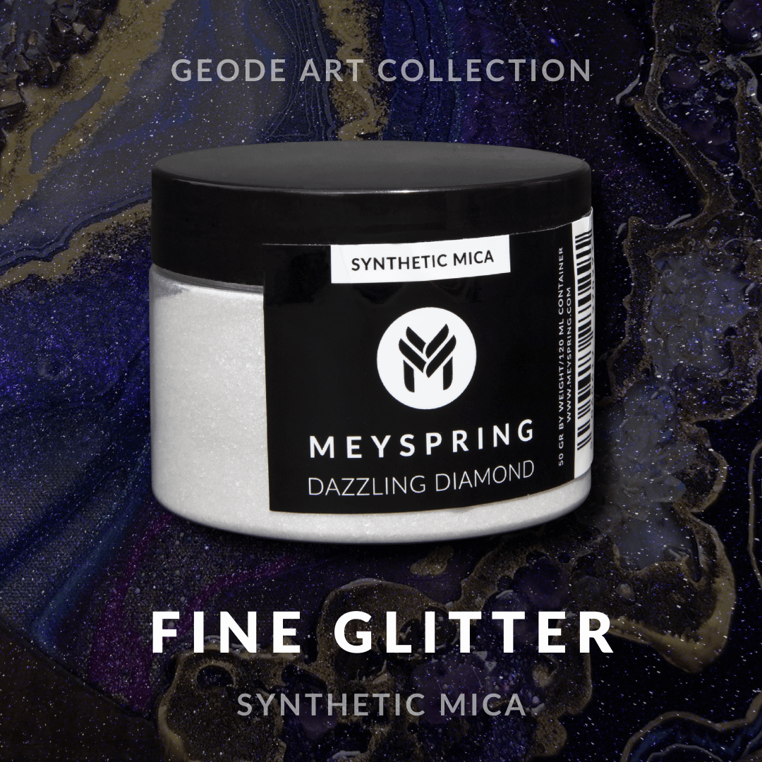 Dazzling Diamond | Fine White Glitter Paint | MEYSPRING